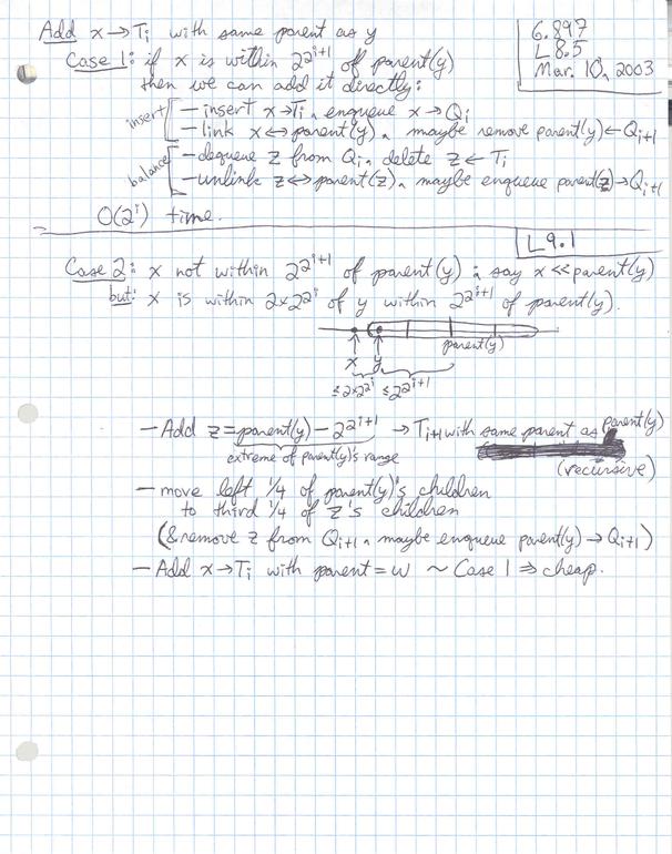 Lecture 9 page 1 at 72 DPI -- 6.897, Advanced Data Structures, Prof ...