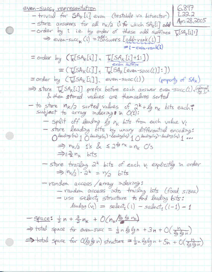 Lecture 22 page 2 at 100 DPI -- 6.897, Advanced Data Structures, Prof ...